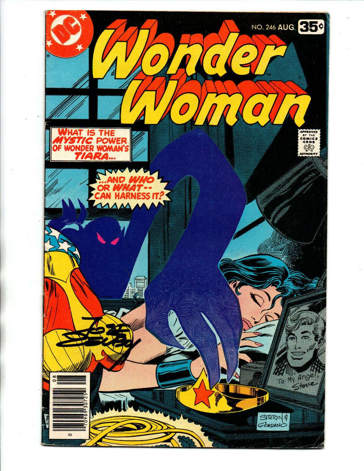Wonder Woman #246 newsstand - signed by artist Jose Delbo - 1978 - FN ...