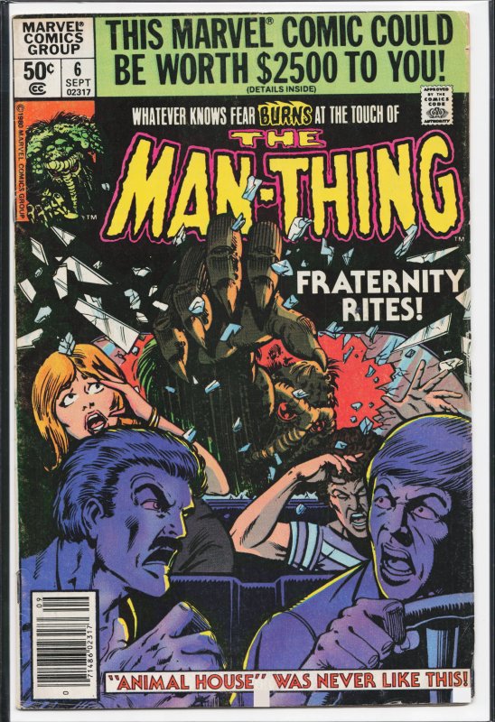 Man-Thing #6 (1980) Man-Thing | Comic Books - Bronze Age, Marvel, Man ...