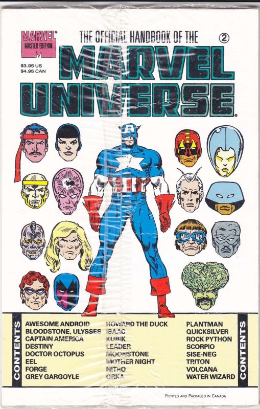 Official Handbook of the Marvel Universe Master Edition #2 (in bag) VF ...