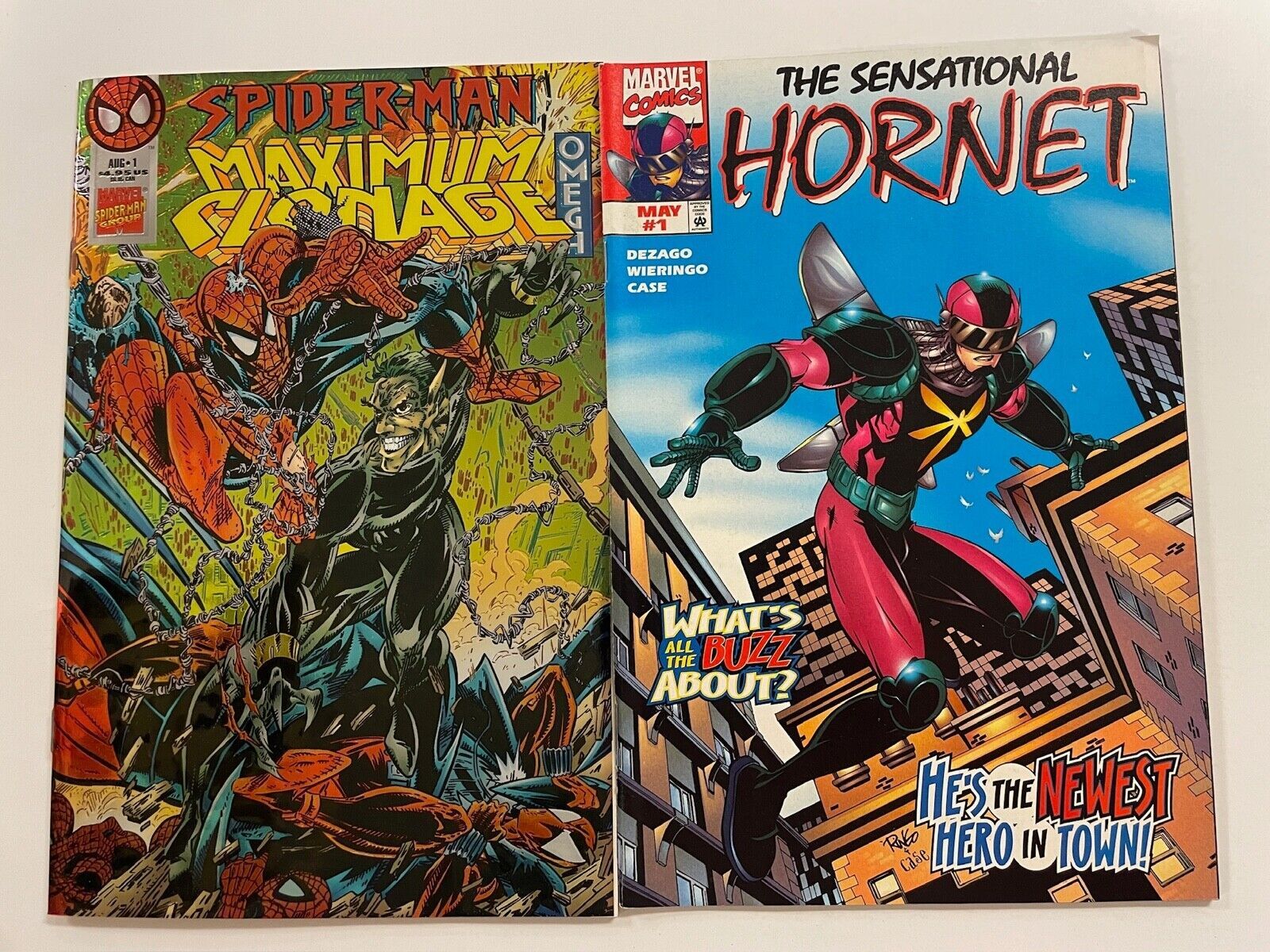 4 Marvel Spider-Man Maximus Carnage The Hornet #1 Daily Bugle # 97 96 ...