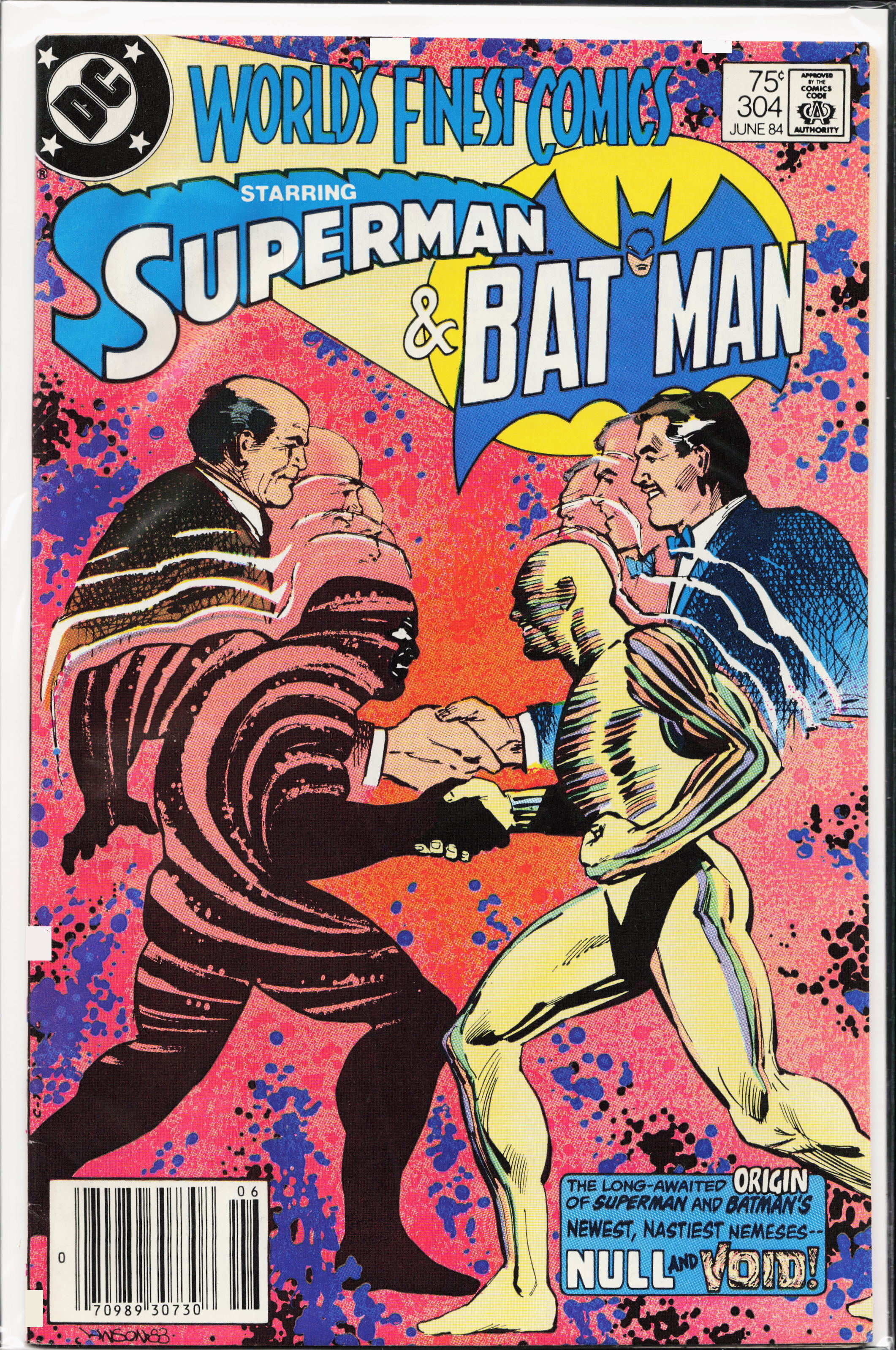 World's Finest Comics #304 Newsstand Edition (1984) Superman and Batman ...