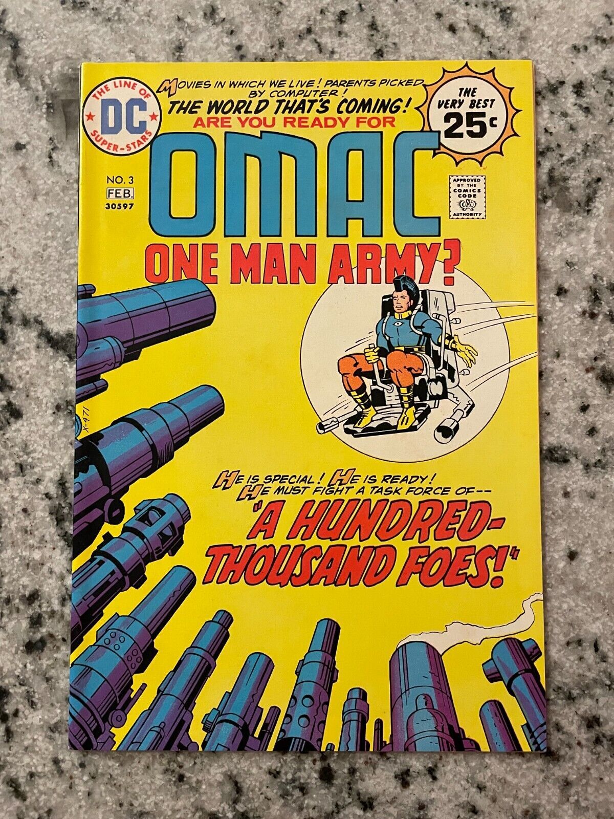 OMAC # 3 NM DC Bronze Age Comic Book Jack Kirby Series Fourth World ...