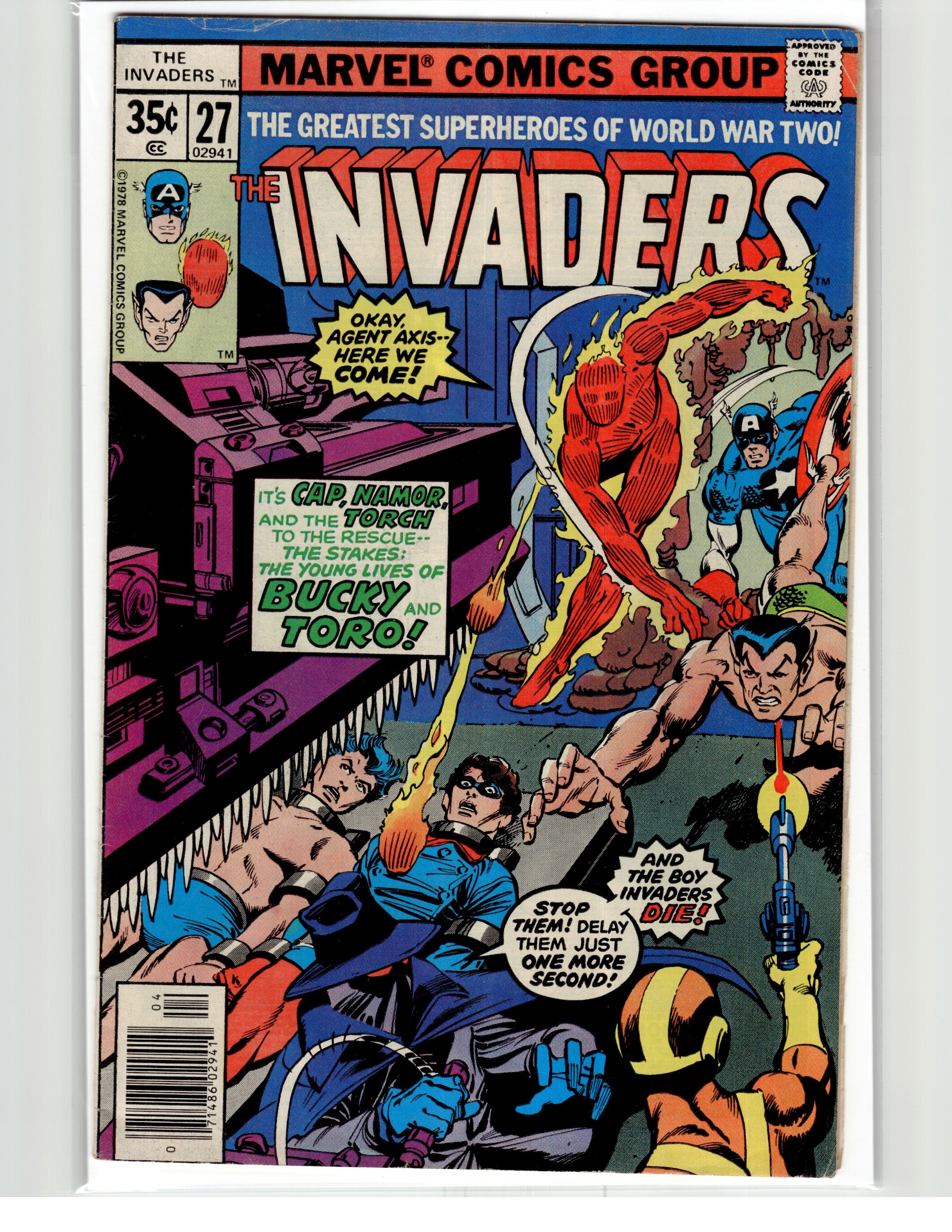 The Invaders #27 (1978) The Invaders | Comic Books - Bronze Age, Marvel ...
