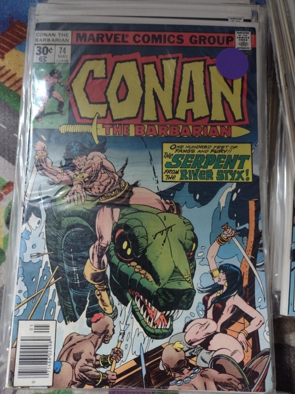 Conan the Barbarian # 74 Marvel 1977 Belit Serpent of the River Styx ...