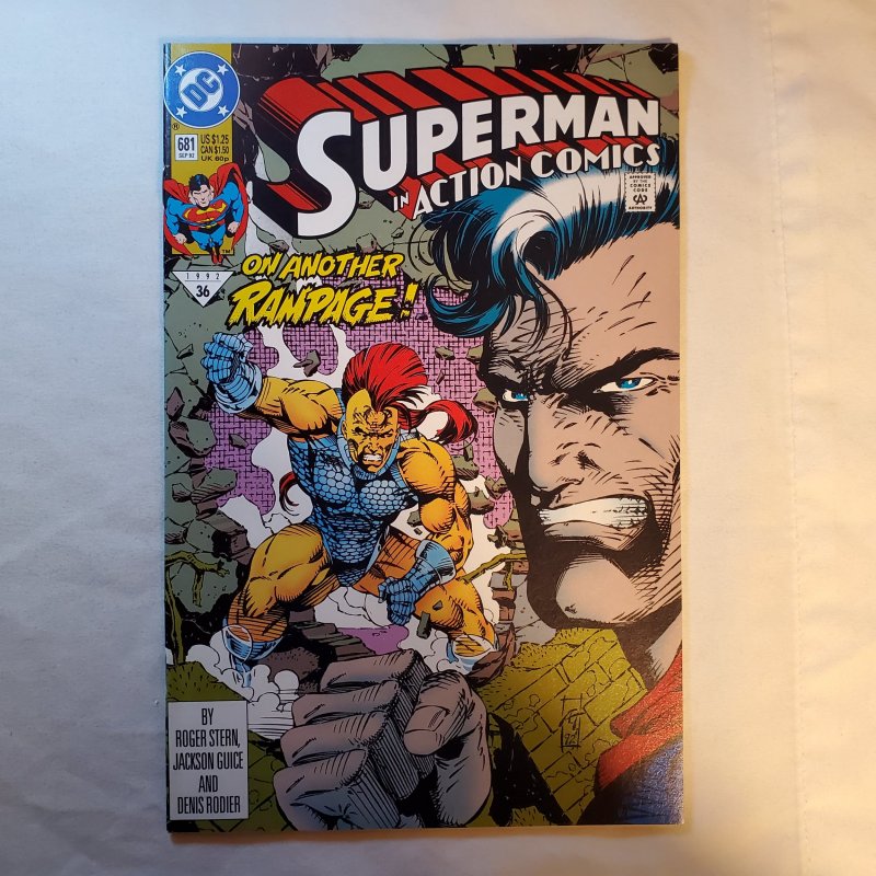 Action Comics 681 Very Fine Cover by Art Thibert | Comic Books - Modern ...