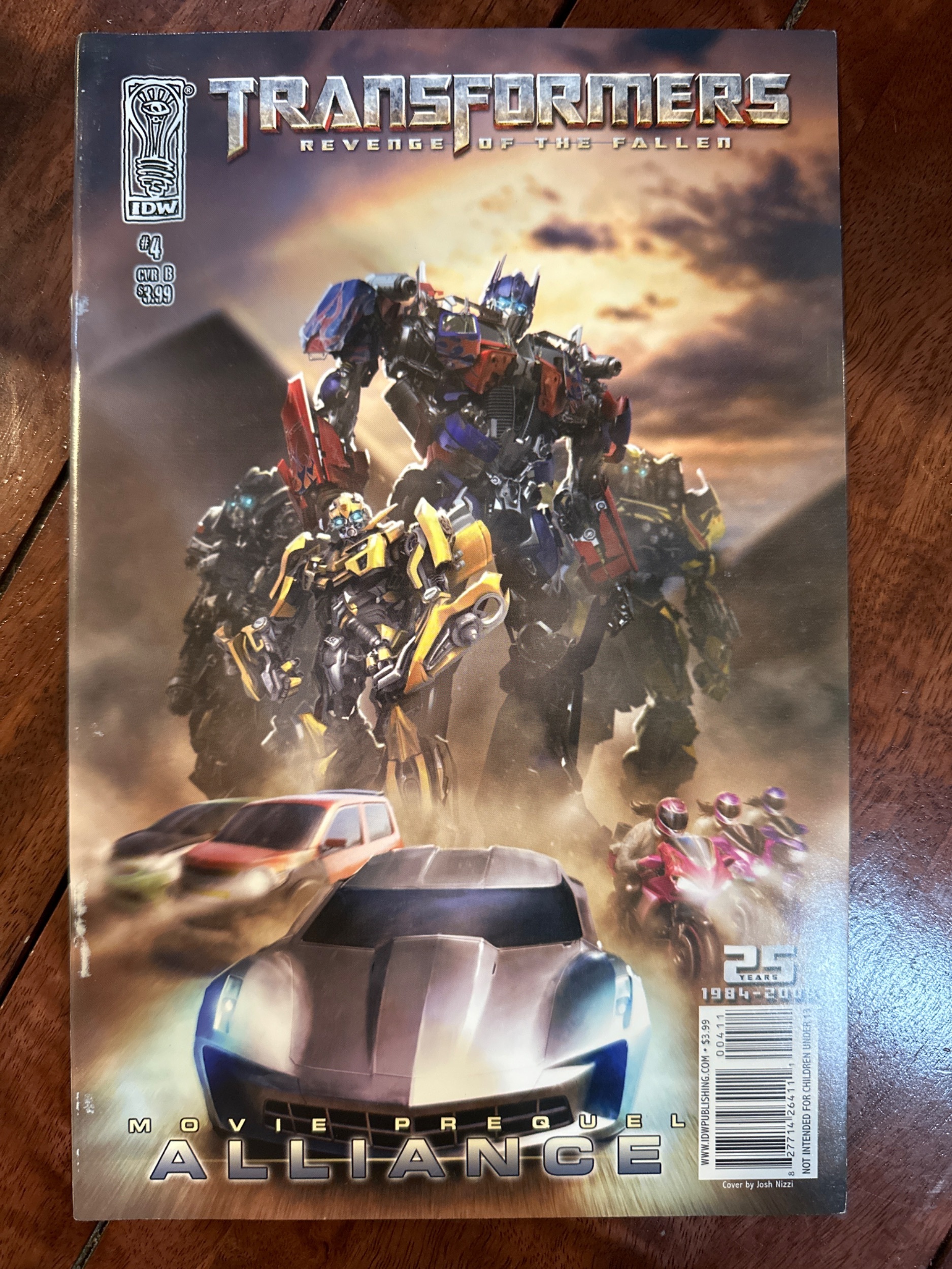 Transformers: Revenge of the Fallen Movie Prequel: Alliance #4 Cover B ...