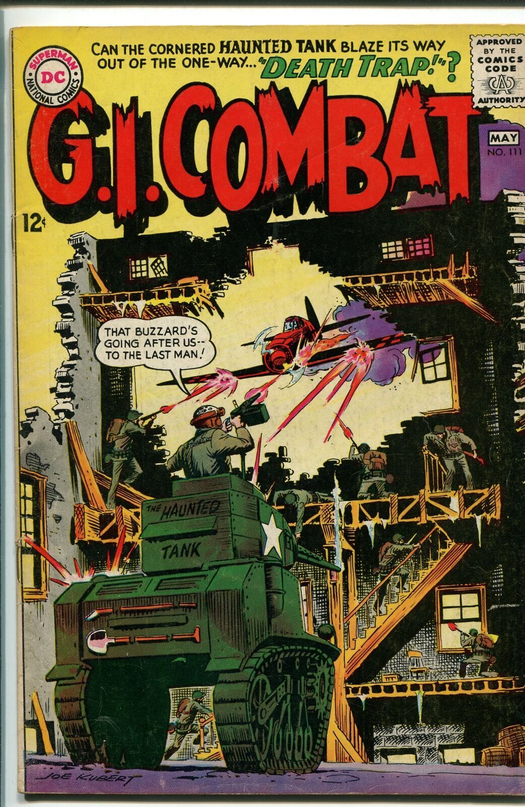 G.I. Combat #111 1965-Dc-Haunted Tank-Joe Kubert-Fn/VF | Comic Books ...