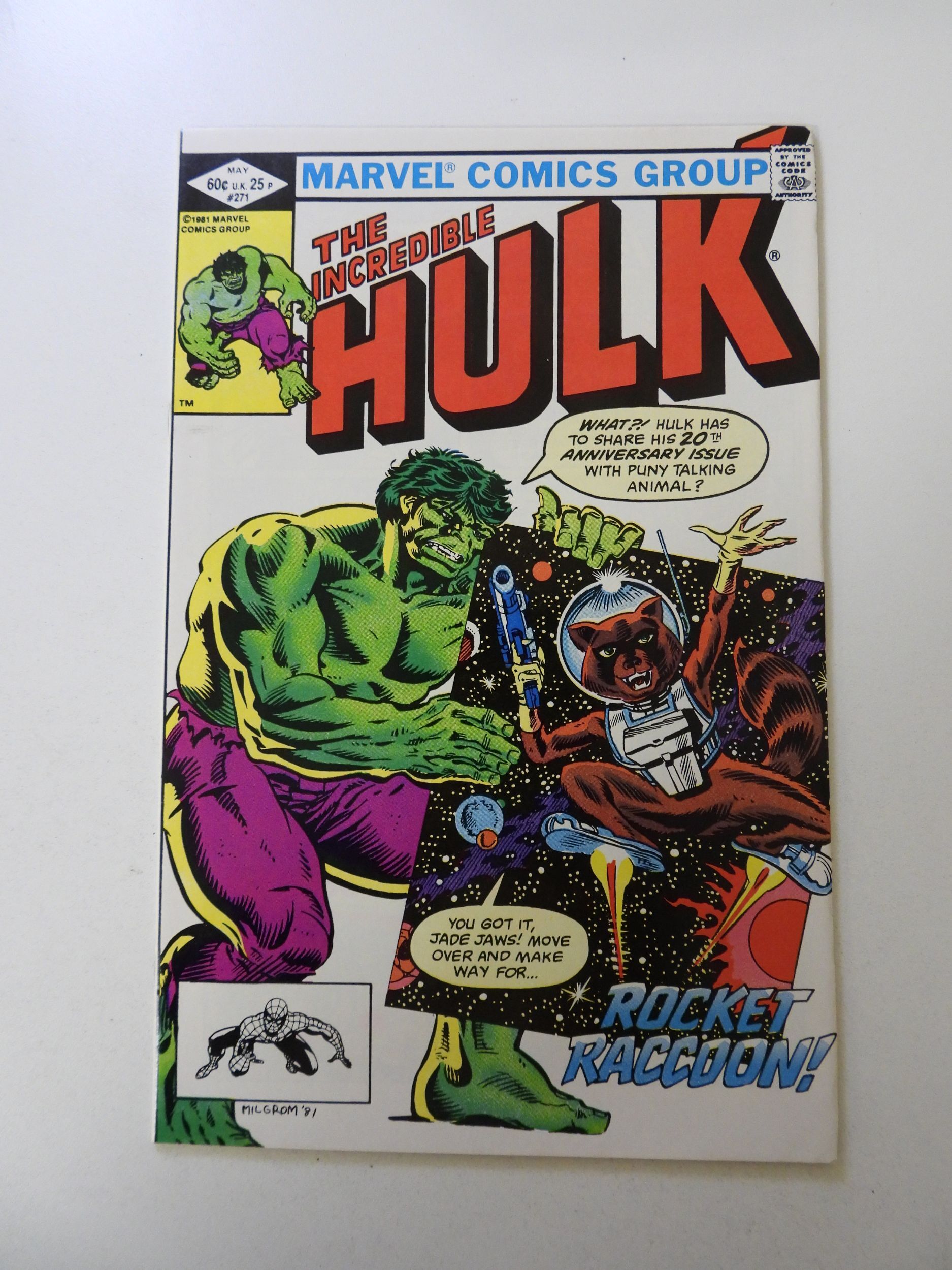 The Incredible Hulk #271 (1982) 1st appearance of Rocket Racoon in ...