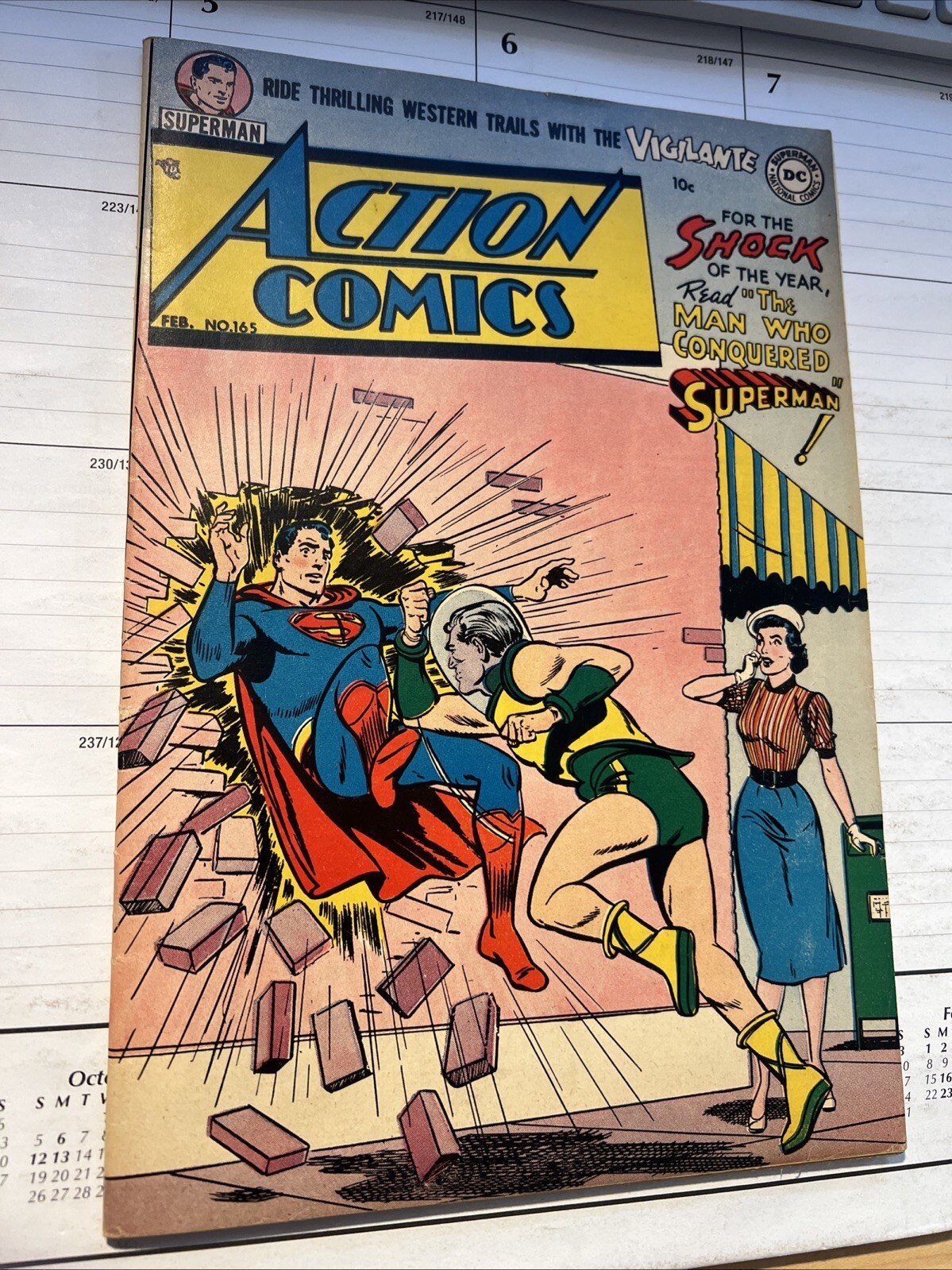 Action Comics #165 Pre-Code Golden Age Superman Vintage DC Comic 1952 ...