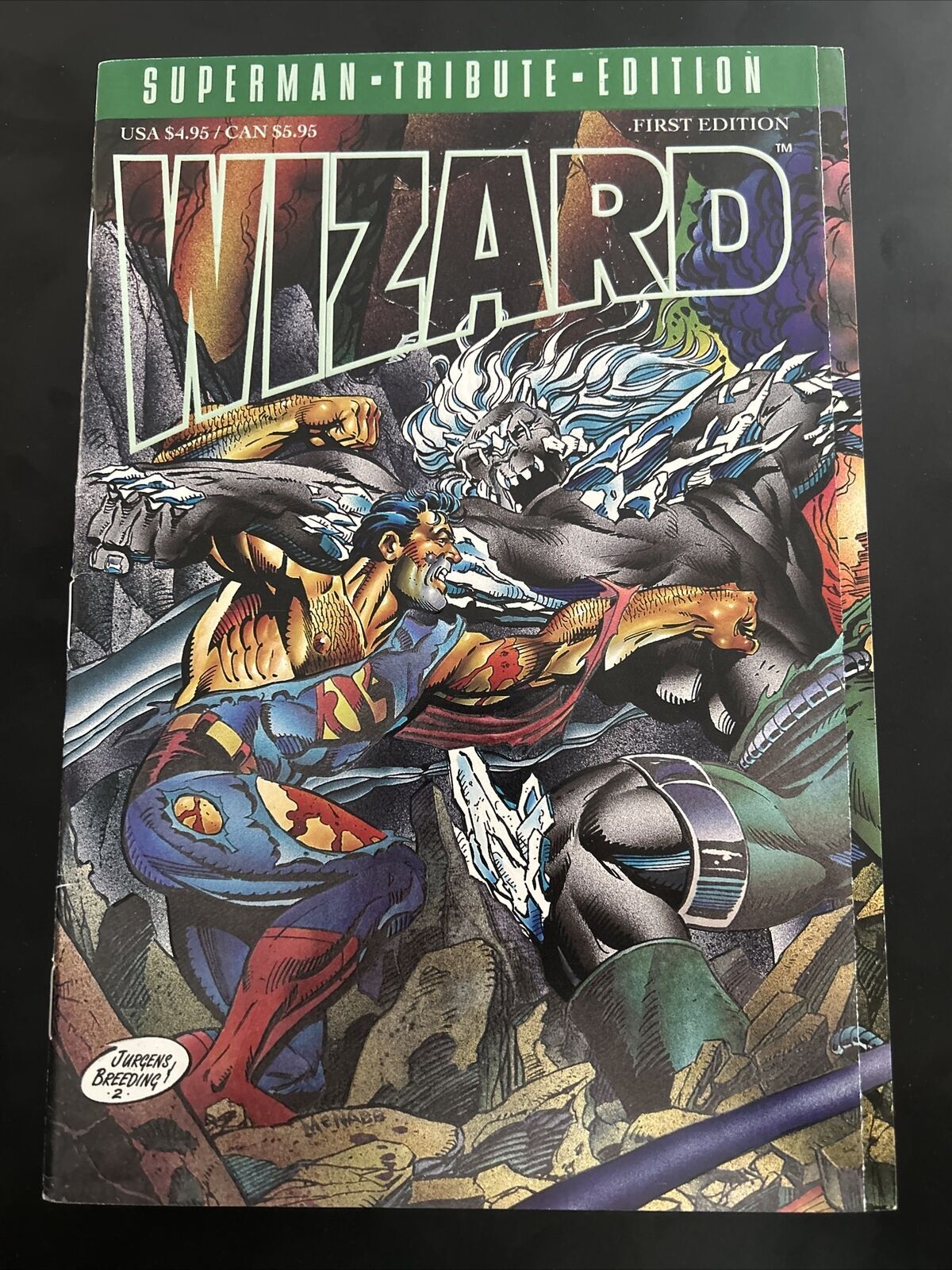 Wizard Magazine Superman Tribute Edition #1 in NM + condition; No Card ...