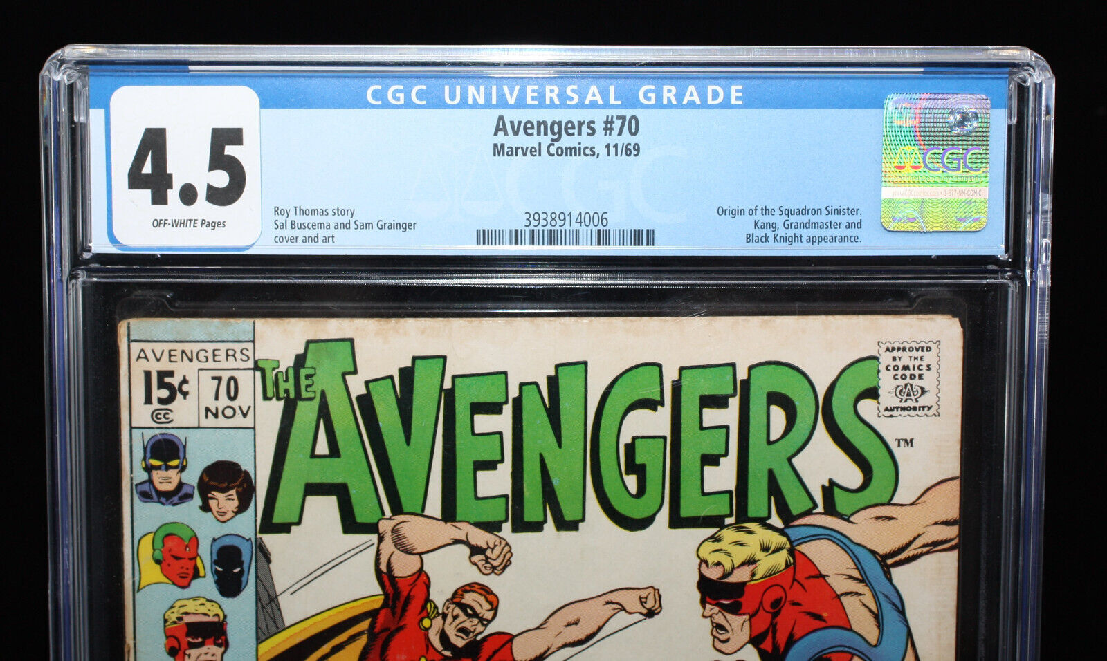 Avengers #70 (CGC 4.5) Origin of Squadron Sinister - 1969 | Comic Books ...