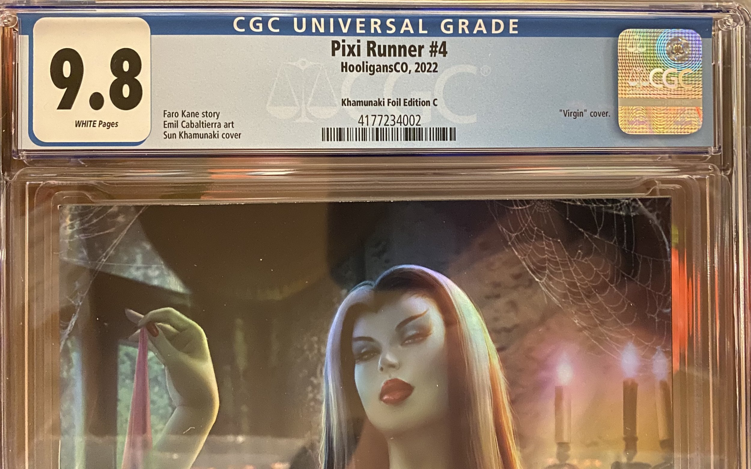 Pixi Runner #4 Sun Khamunaki “Lilly” Foil Virgin Edition C LTD 20 Top ...