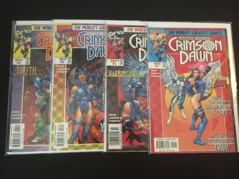 PSYLOCKE/ARCHANGEL CRIMSON DAWN #1, 2, 3, 4 Complete Mini-Series, VF ...