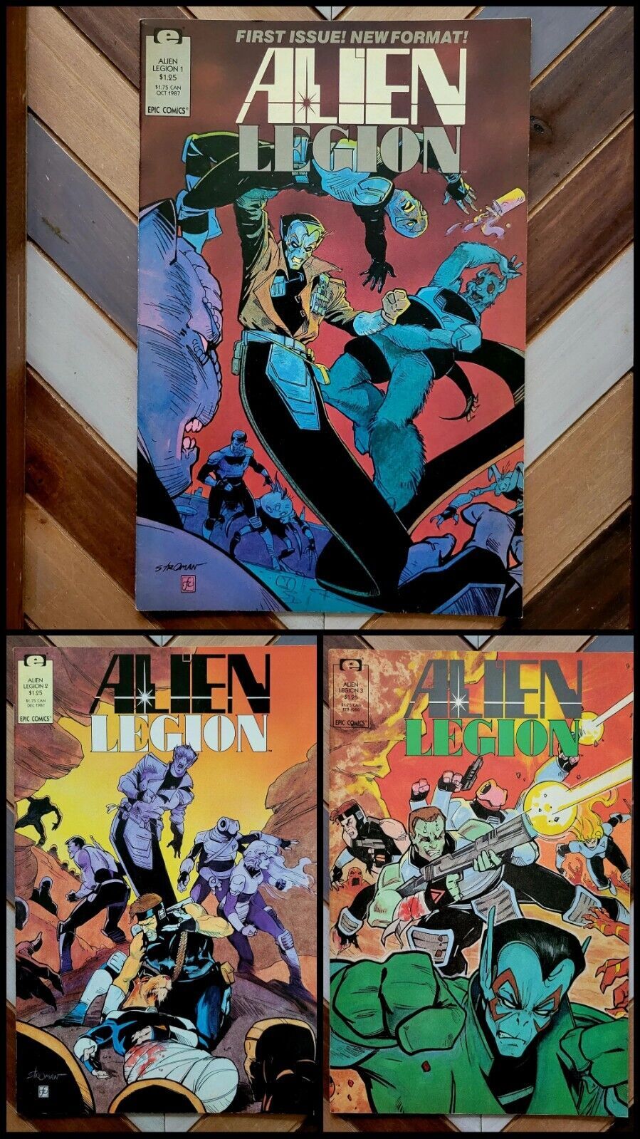 ALIEN LEGION Vol.2 #1-3 (Epic/Marvel 1987) HIGH GRADE, Premiere issues ...