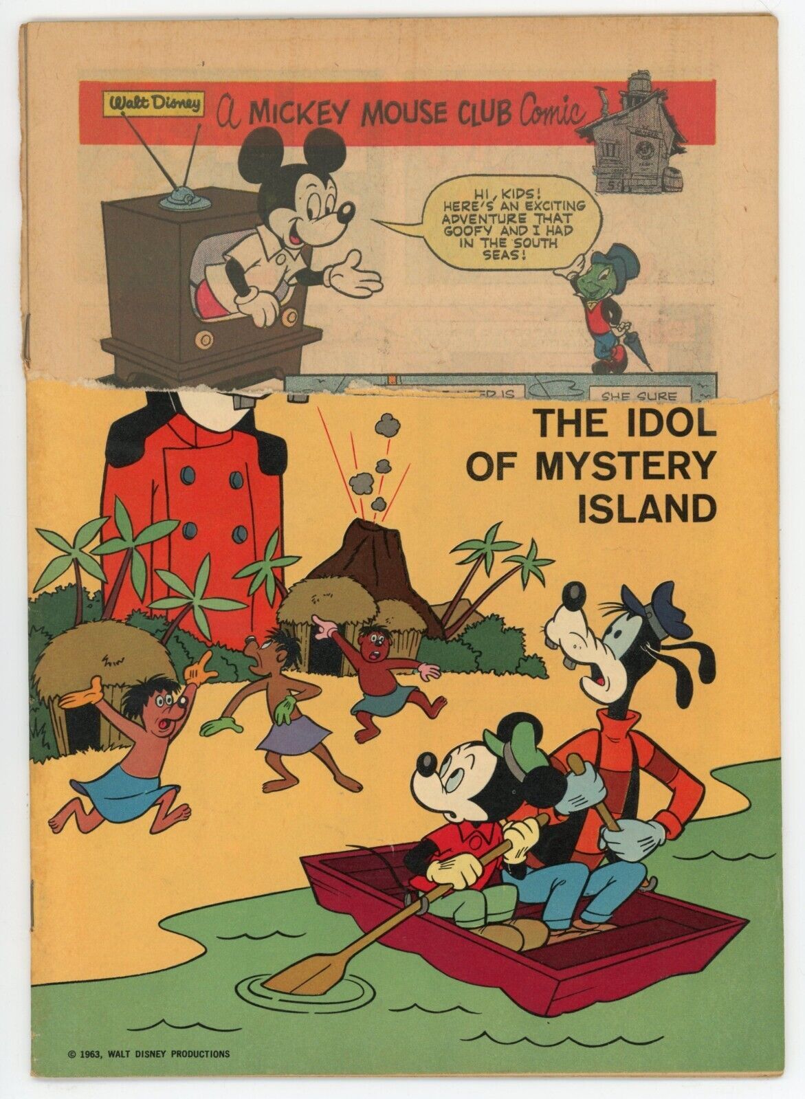 Walt Disney’s Mickey Mouse 87 Fair 1.0 Gold Key 1963 Silver Age Goofy ...