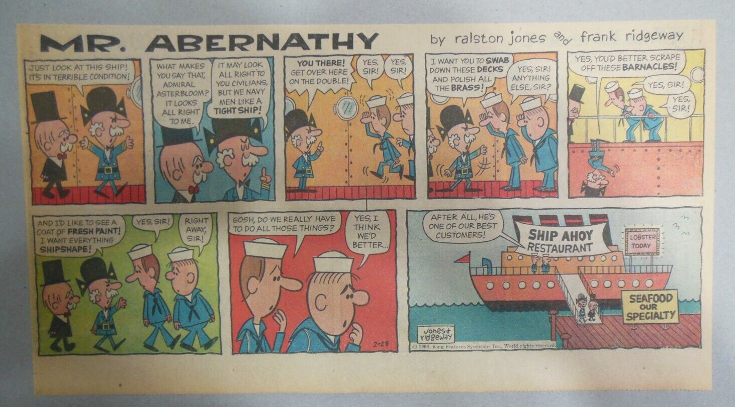 (13) Mr. Abernathy Sundays by Frank Ridgeway from 1960 Size: 7.5 x 15 ...