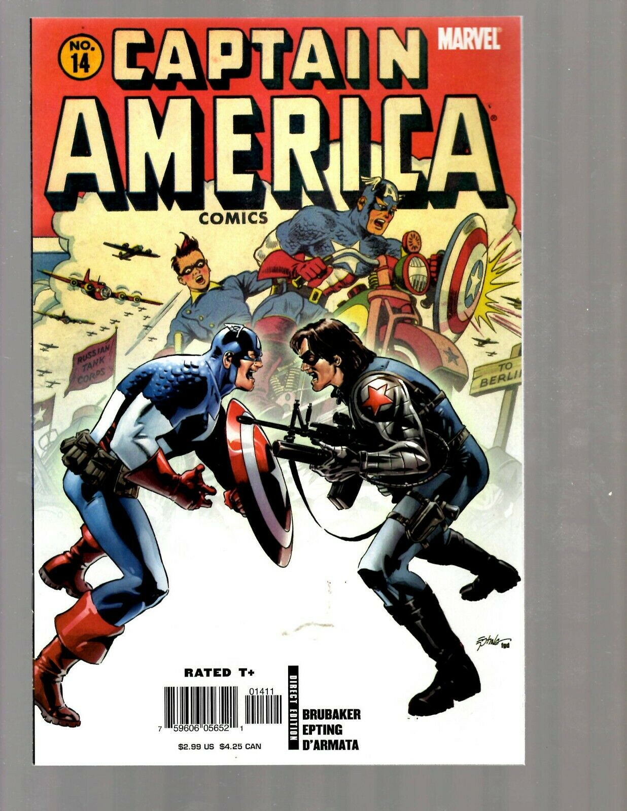 Captain America Comics # 14 NM Marvel Comic Book Winter Soldier Bucky ...