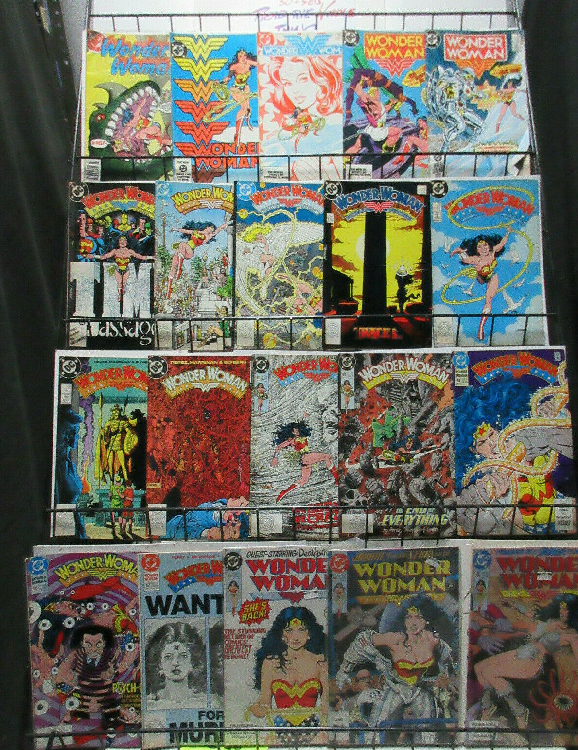 Wonder Woman Mini-Library Lot of 25Diff Issues from 1979 to 1995 ...