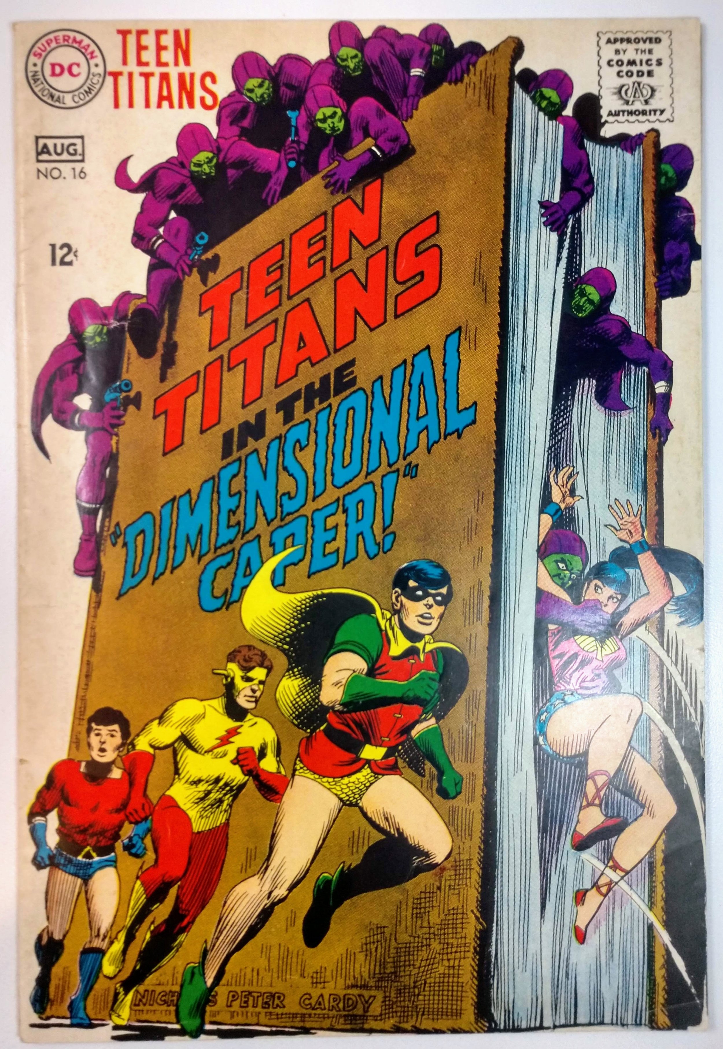 Teen Titans #16 (5.5, 1968) 1st team app of Aliens of Dimension X ...