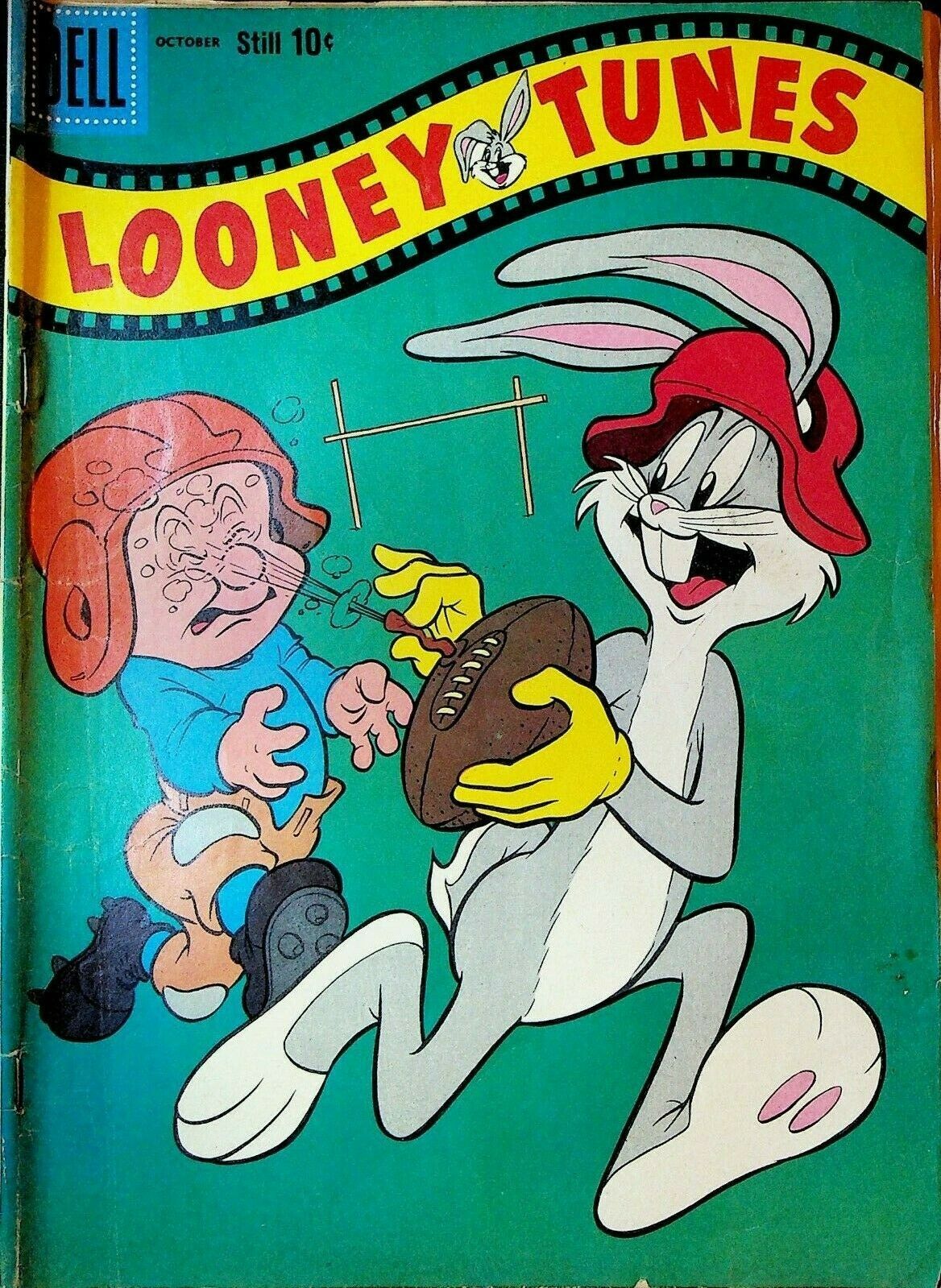 Looney Tunes 216 Bugs Bunny Football Elmer Fudd Dell Comics | Comic ...