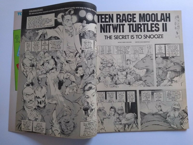 MAD Magazine Teenage Ninja Mutant Turtles Cover Oct 1991 No 306 Vanilla ...