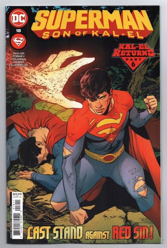 Superman Son Of Kal El 18 Cvr B Simone Di Meo Card Stock Variant Dc