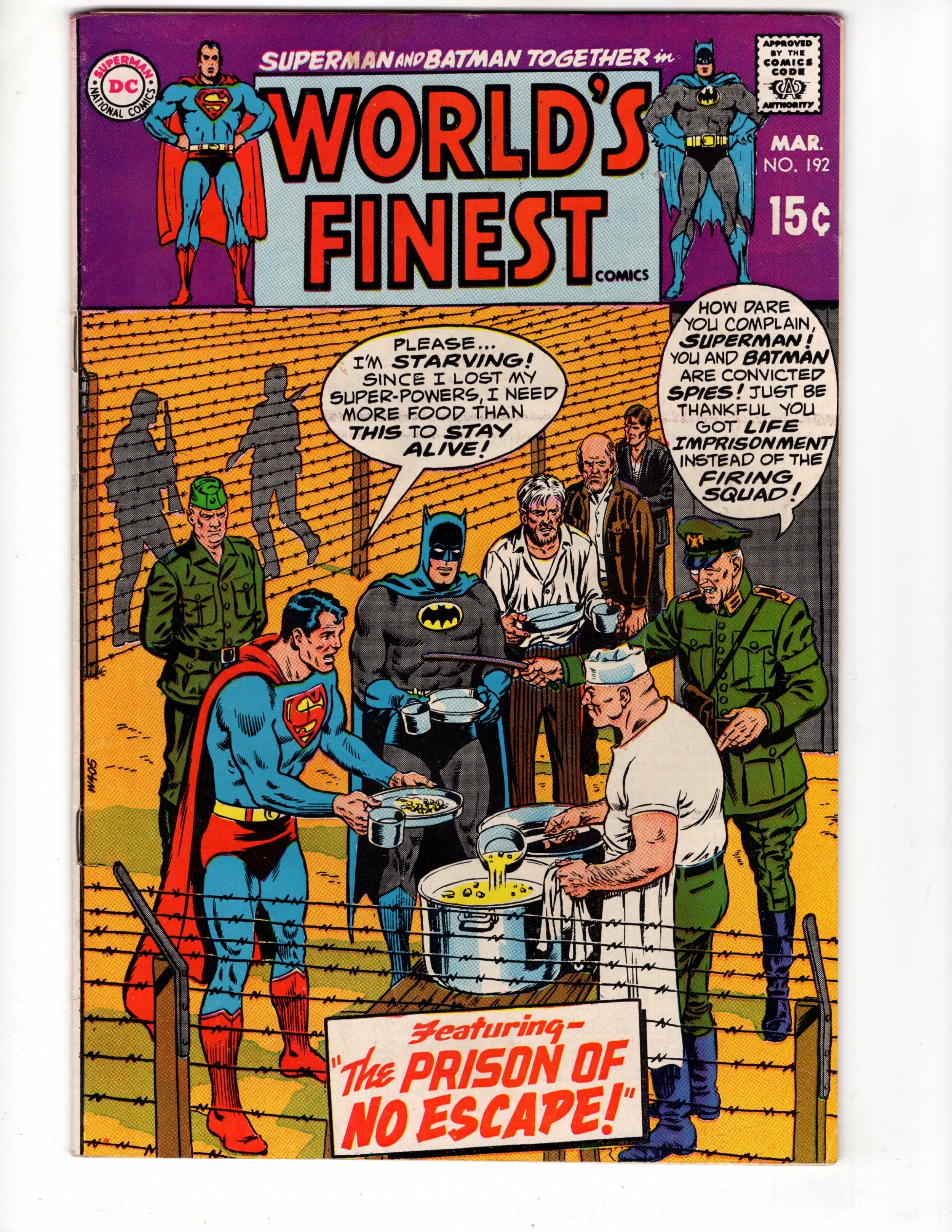 World's Finest Comics #192 "THE PRISON OF NO ESCAPE!" Early Bronze DC ...
