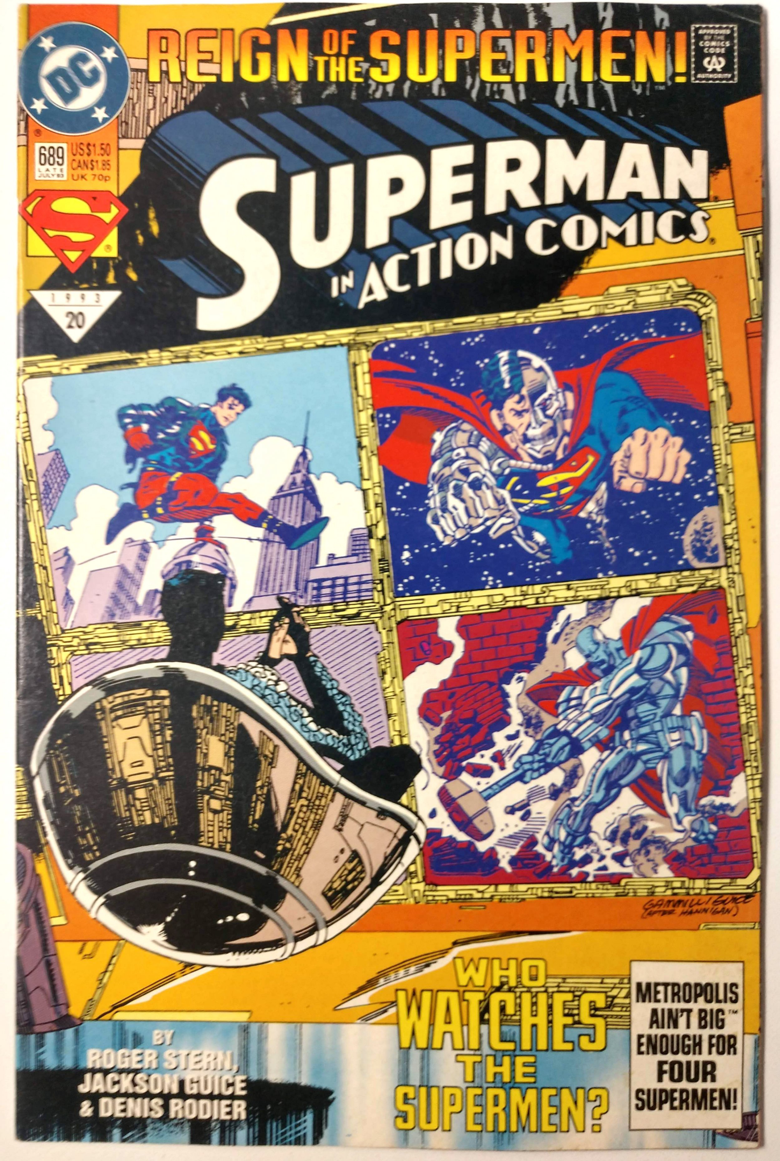 Action Comics #689 (8.0, 1993) Resurrection of Superman | Comic Books ...