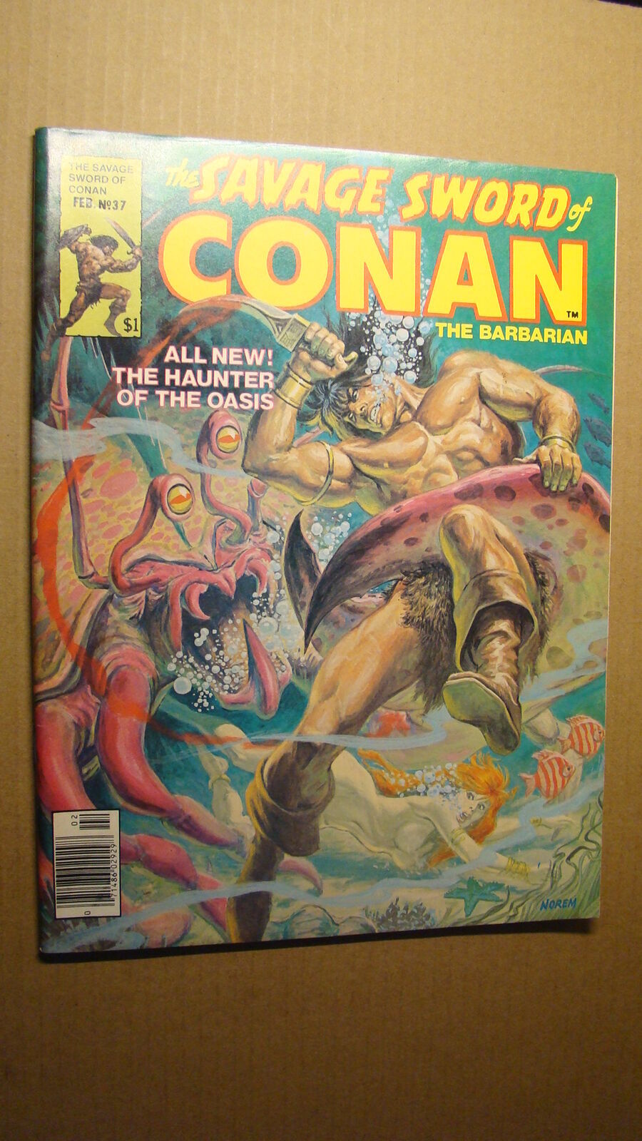 Savage Sword of Conan 37 *VF/NM 9.0* Underwater Norem ART | Comic Books ...