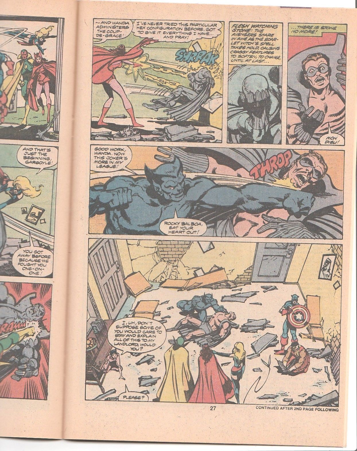 Avengers 191 January 1980 Grey Gargoyle John Byrne Art George Perez ...