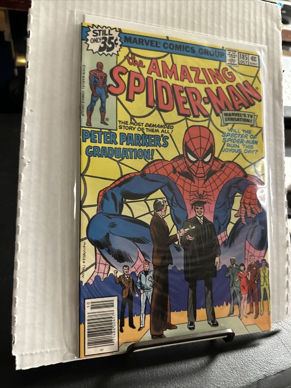 AMAZING SPIDER-MAN #185 (FN+) 1978 2nd appearance of the White Dragon ...