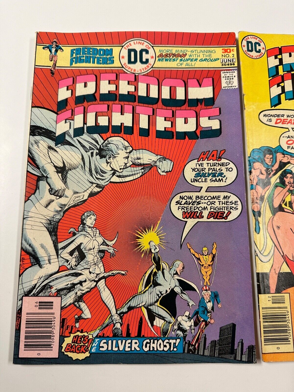2 Freedom Fighters DC Comic Book # 2 5 Superman Flash Batman 19 CT4 ...