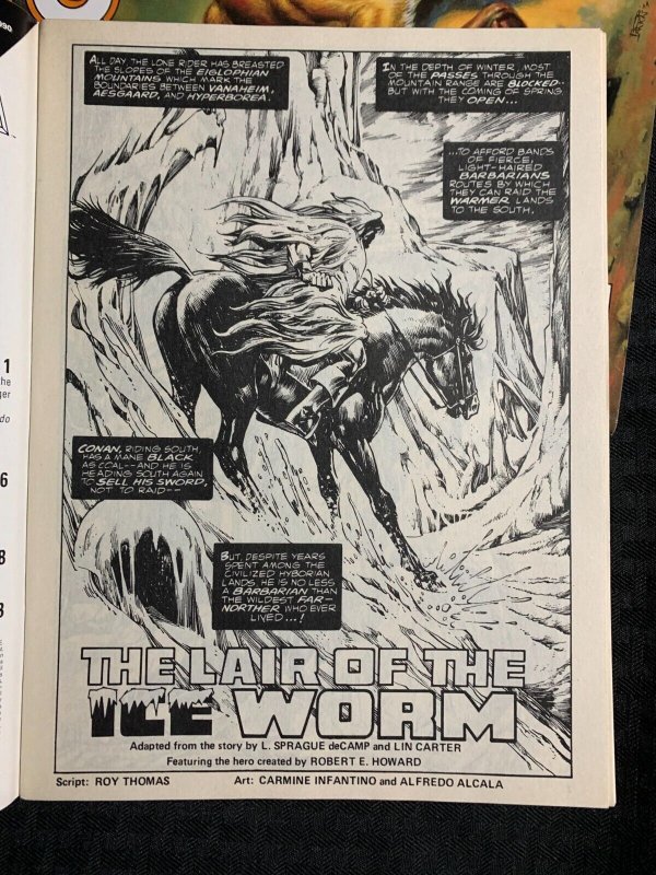 1990 CONAN SAGA Magazine #37 & 38 FVF 7.0 LOT of 2 Earl Norem / Bob ...