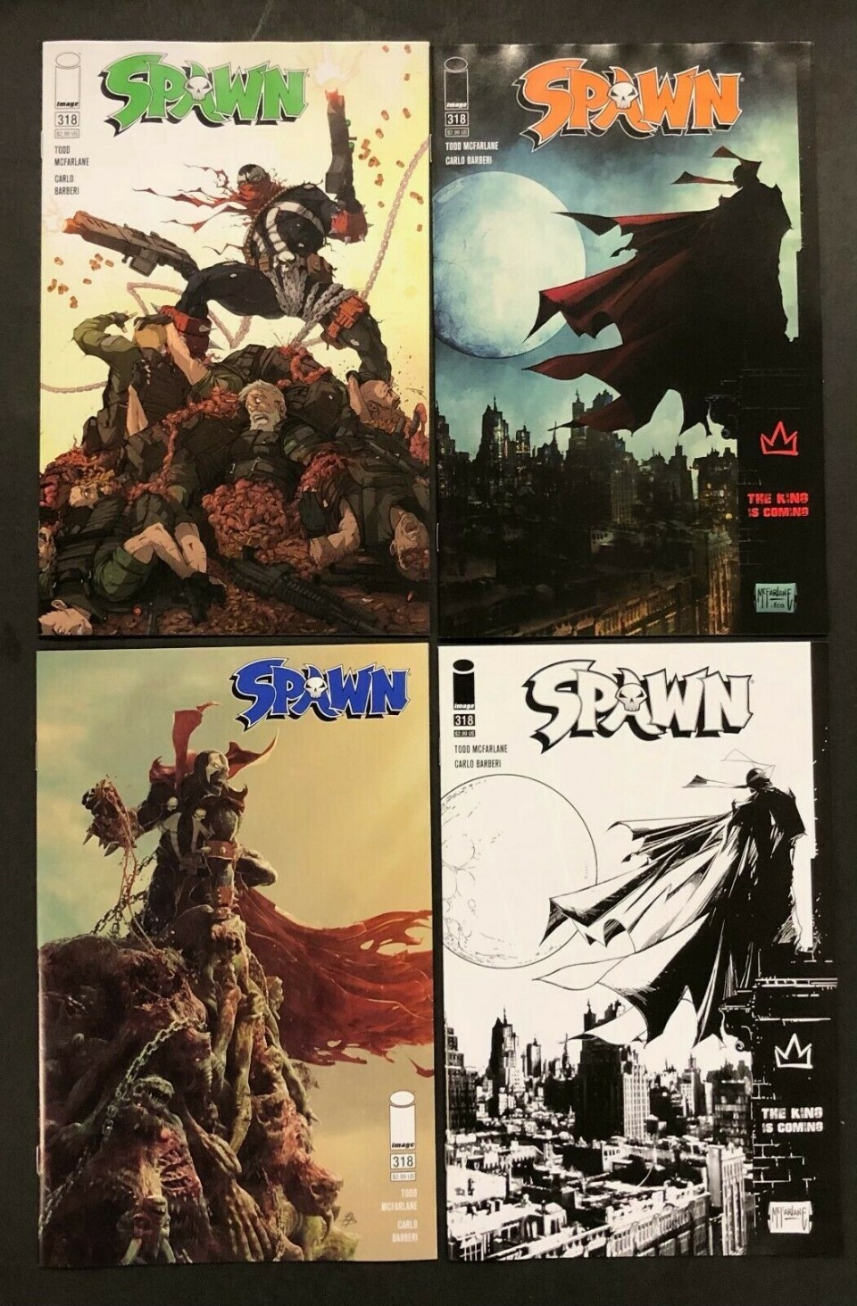 Spawn (1992) #318 VF/NM Covers A B C & D Revolver McFarlane Barneds ...