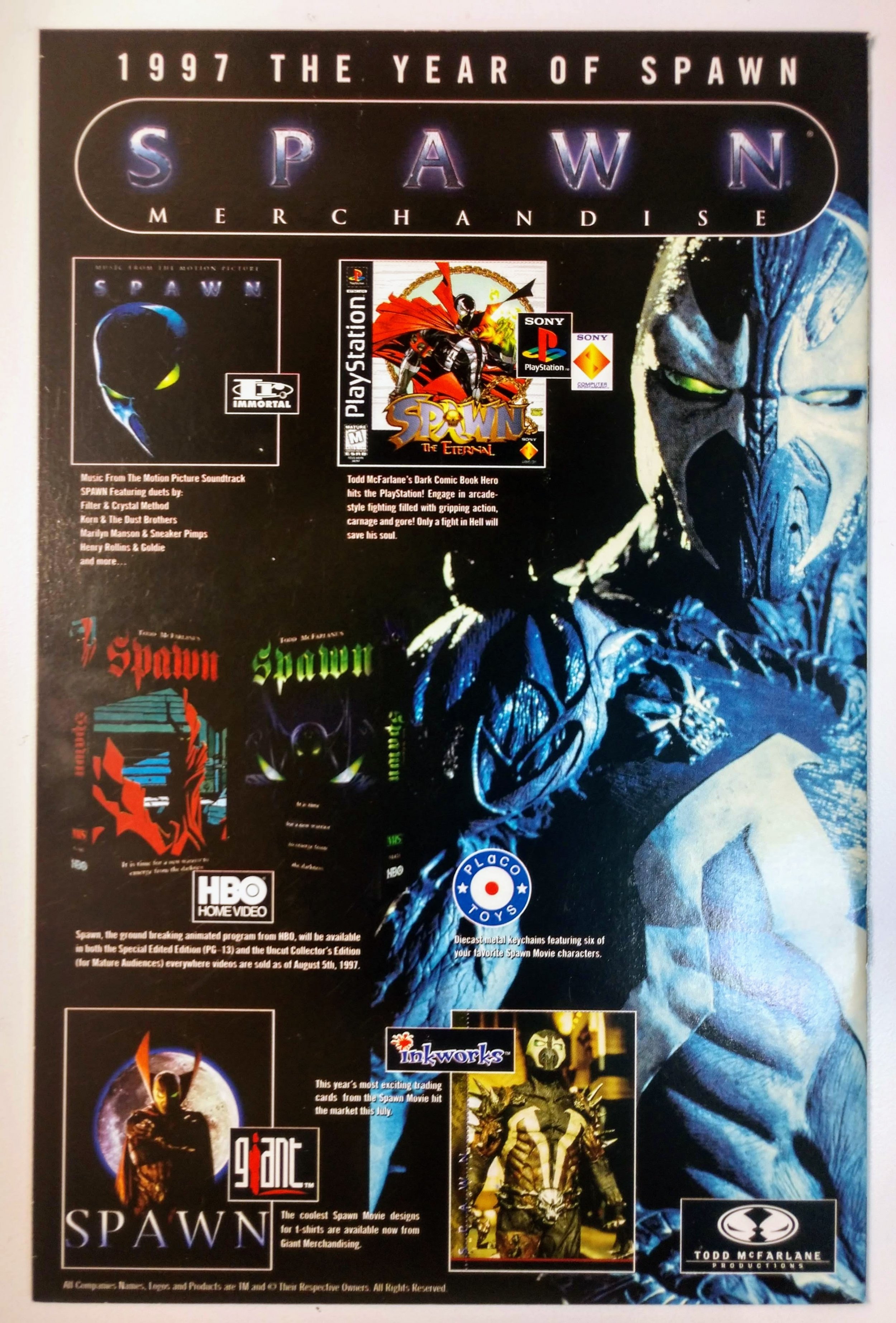 Spawn #62 (9.4, 1997) Cover art by Greg Capullo | Comic Books - Modern Age, Image Comics ...