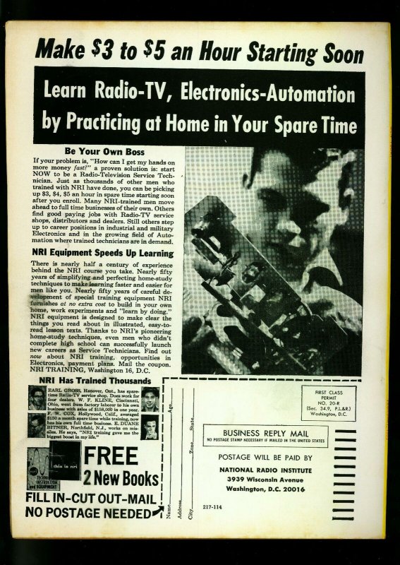 Men Today Pulp Magazine February 1965- Wild Nazi cover-Teenage Menace ...