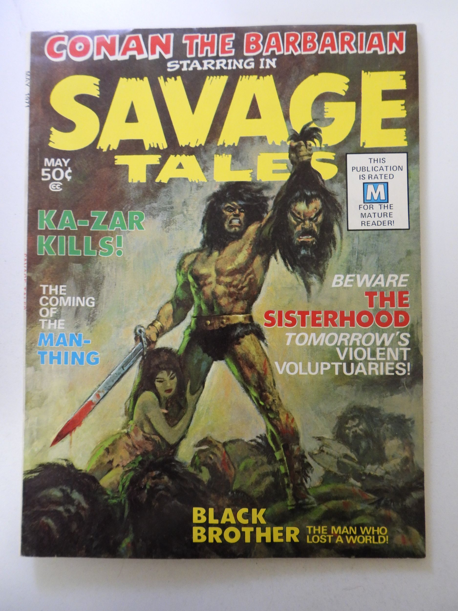 Savage Tales #1 (1971) 1st appearance of Man-Thing FN+ condition ...