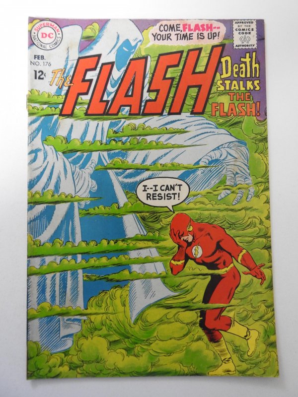 The Flash #176 (1968) VG- Condition cover and 1st 3 wraps detached top ...