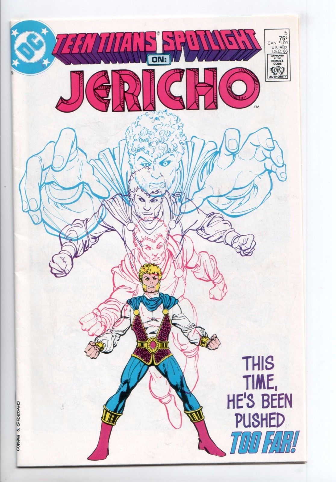 Teen Titans Spotlight #5 Jericho (DC, 1986) VF | Comic Books - Copper ...