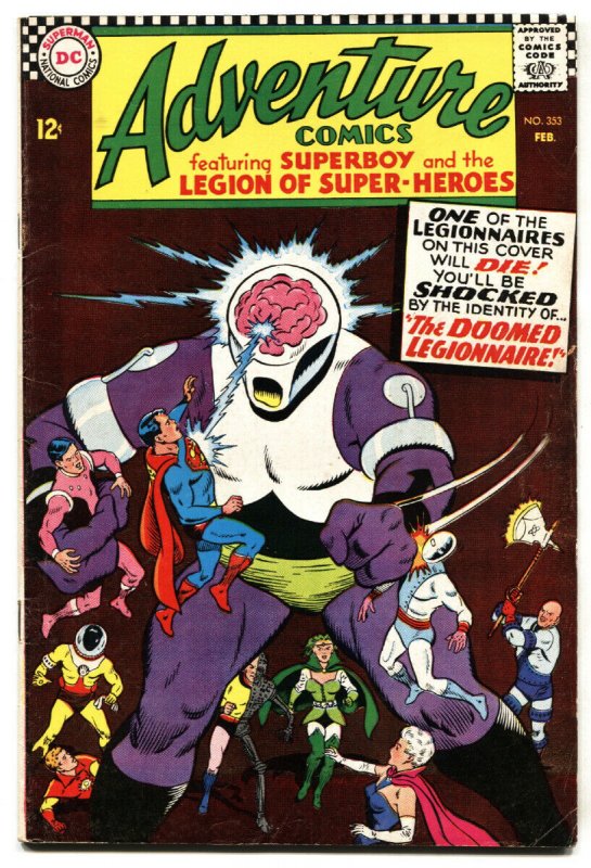 Adventure Comics #353 1967-Death of Ferro Lad-Superboy Legion Super ...