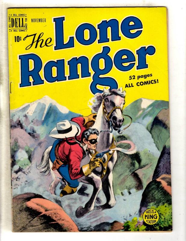 Lone Ranger # 17 VF 1949 Dell Golden Age Comic Book Western Cowboy ...