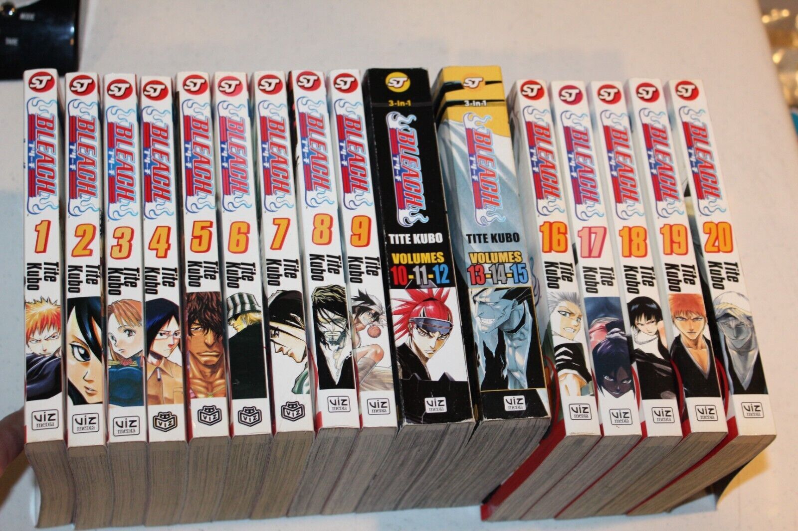 Bleach Manga Set Volumes 1-20 Anime Comic VIZ Media Tite Kubo Book ...