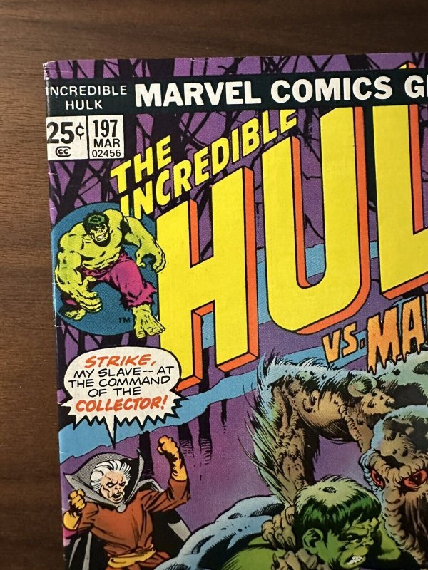 Incredible Hulk #197 FN. Bernie Wrightson Cover. (Marvel 1976) MVS ...