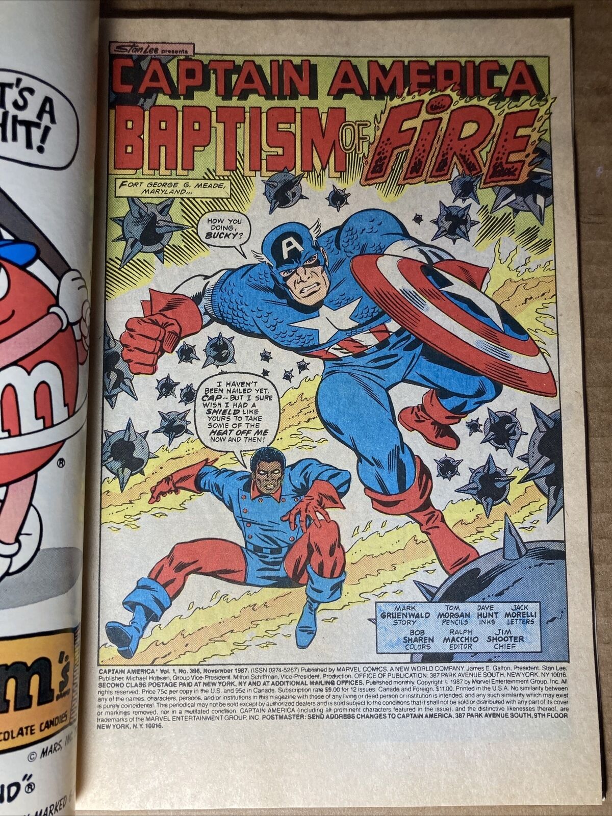 Captain America 335 Marvel 1987 NM 1st Team Appearance Of The Watchdogs ...