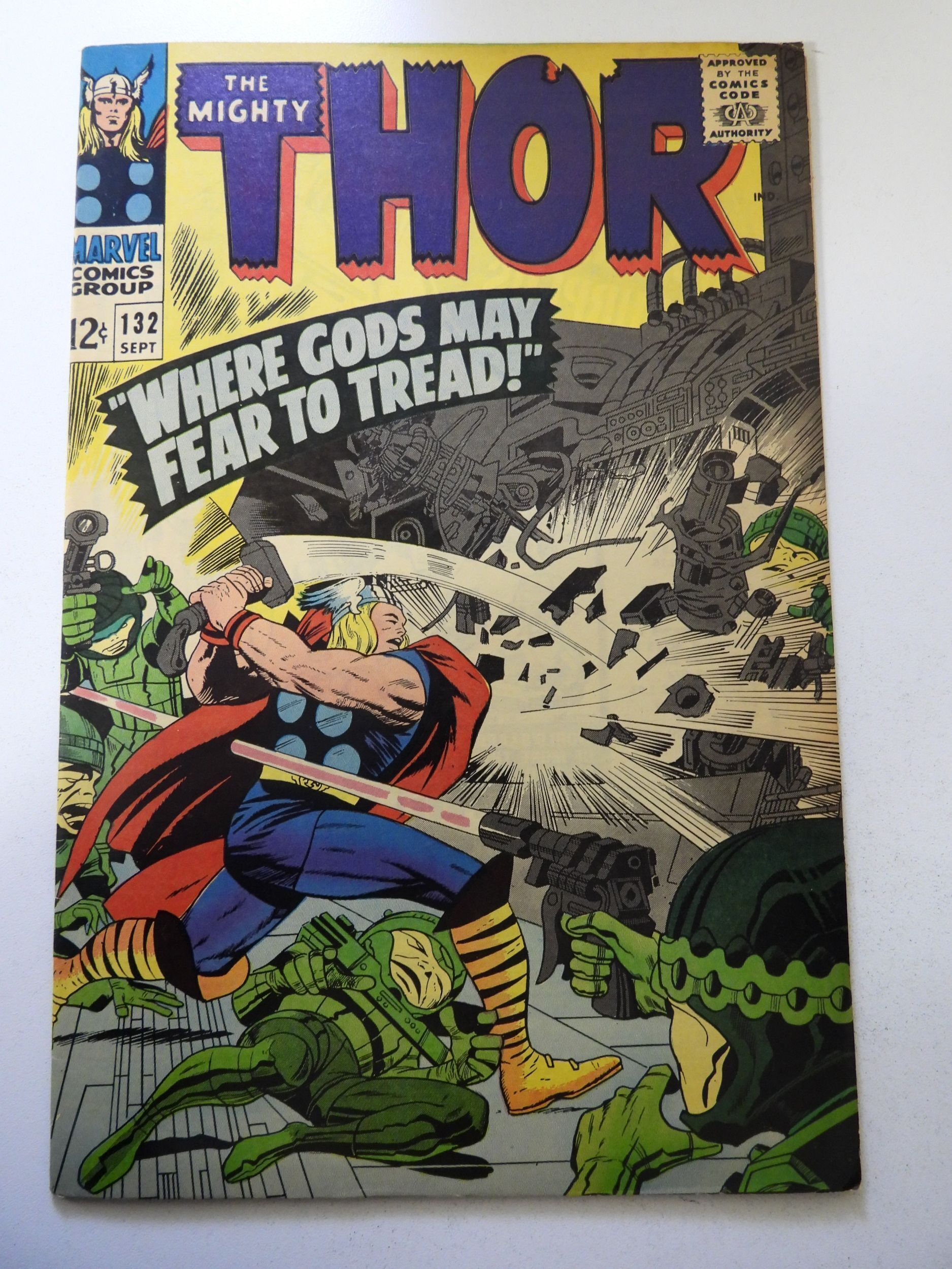 Thor #132 (1966) 1st Cameo App of Ego The Living Planet! FN Condition ...