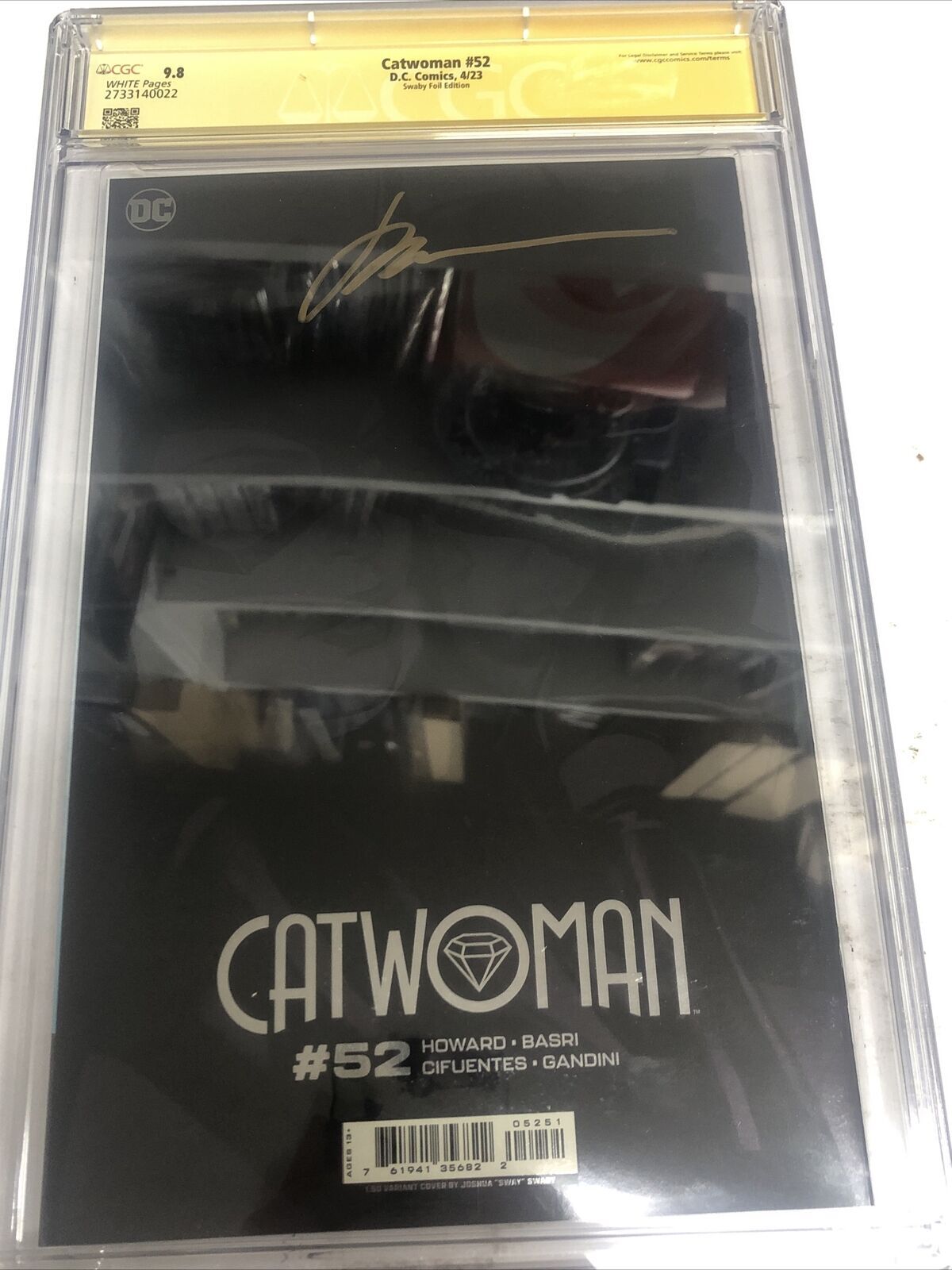 Catwoman (2023) #52 (CGC 9.8 SS) Signed Joshua Swaby T. Howard Story ...