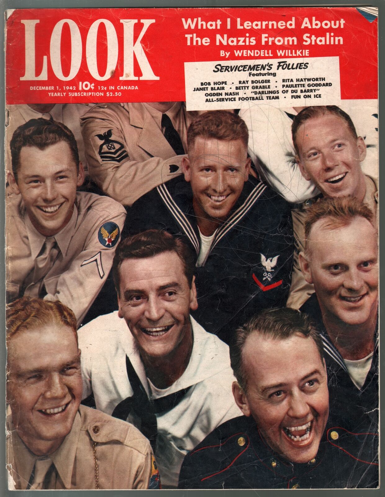 Look 12/1/1942-military cover-Nazis-Stalin-Alex Raymond-VG | Comic ...