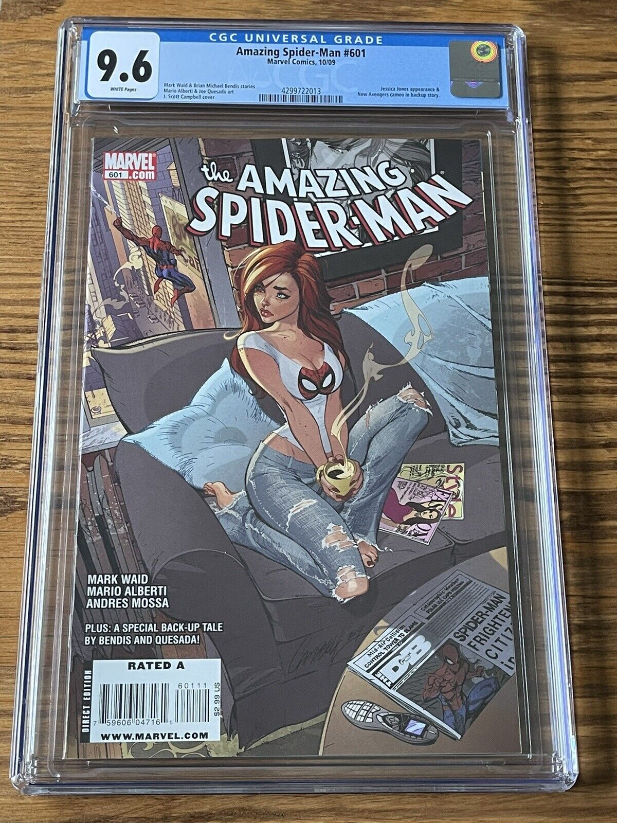 Amazing Spider-Man #601 CGC 9.6 - J. Scott Campbell Iconic Mary Jane ...