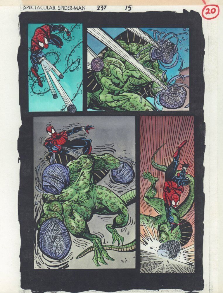 Spectacular Spider-Man #237 p.15 / 20 Color Guide Art - Ben Reilly ...