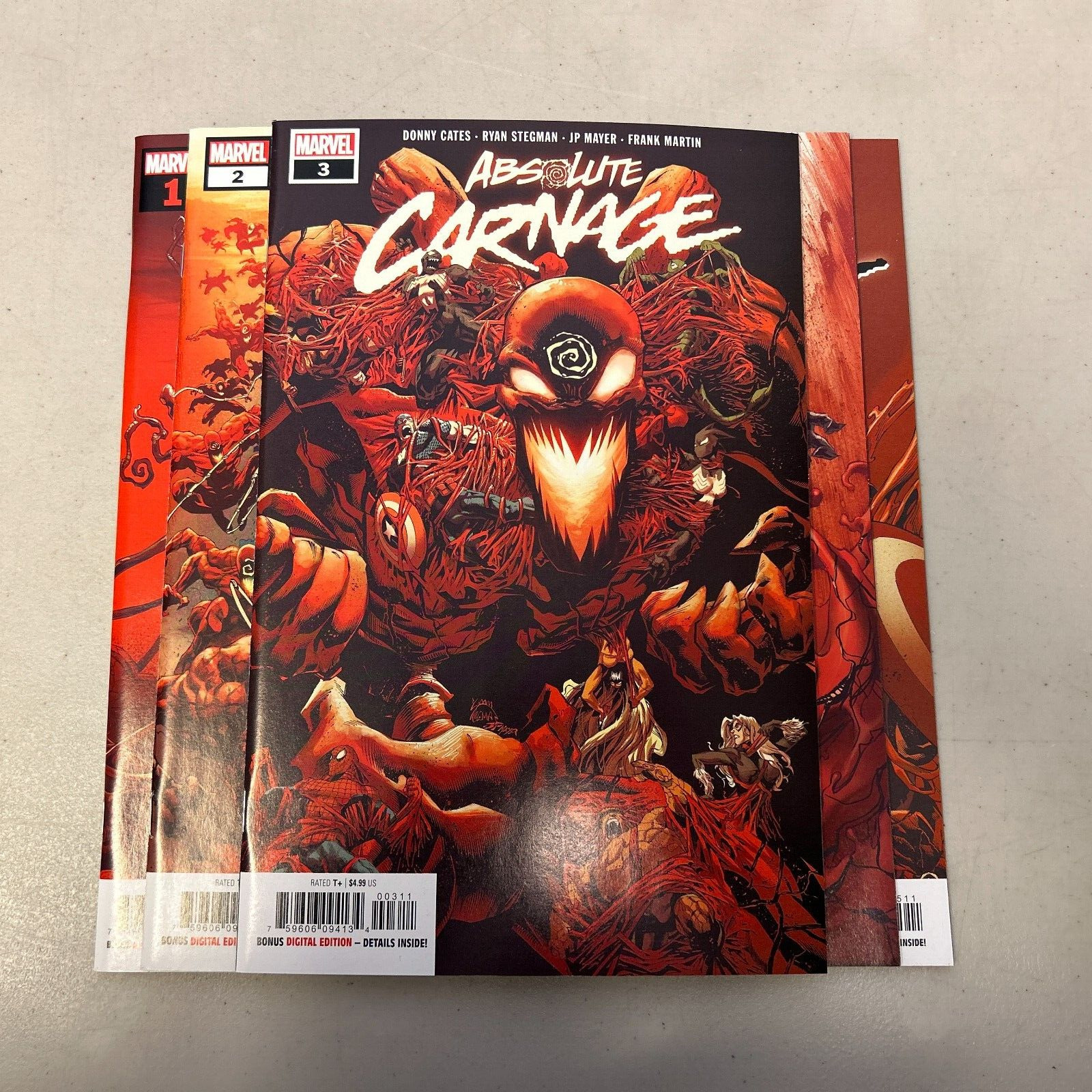 Absolute Carnage #1-5 Set (Marvel 2019) 1 2 3 4 5 Donny Cates (9.2 ...